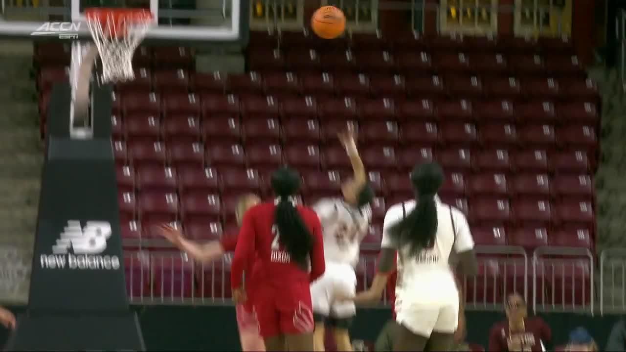 Taina Mair gets the lay-in to fall vs. Louisville Cardinals - ESPN Video