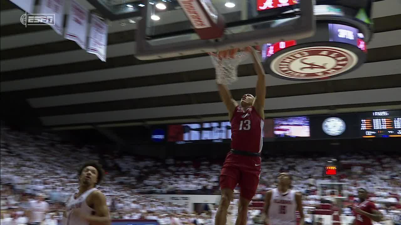 Jordan Walsh gets the steal and the slam for Arkansas - ESPN Video