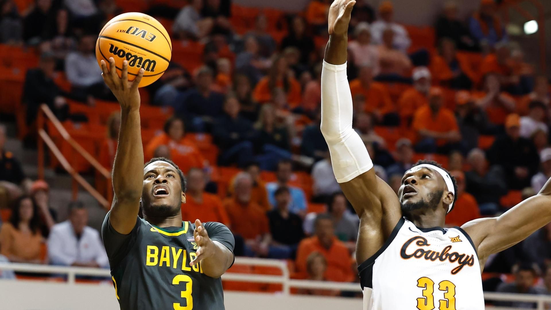 Dale Bonner splits double-team for a Baylor layup - ESPN Video