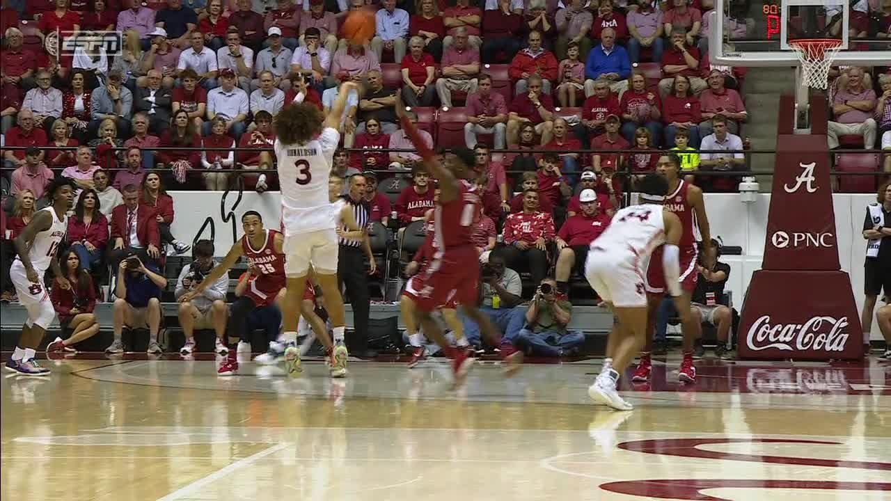 Tre Donaldson steps back and drains a 3-pointer - ESPN Video