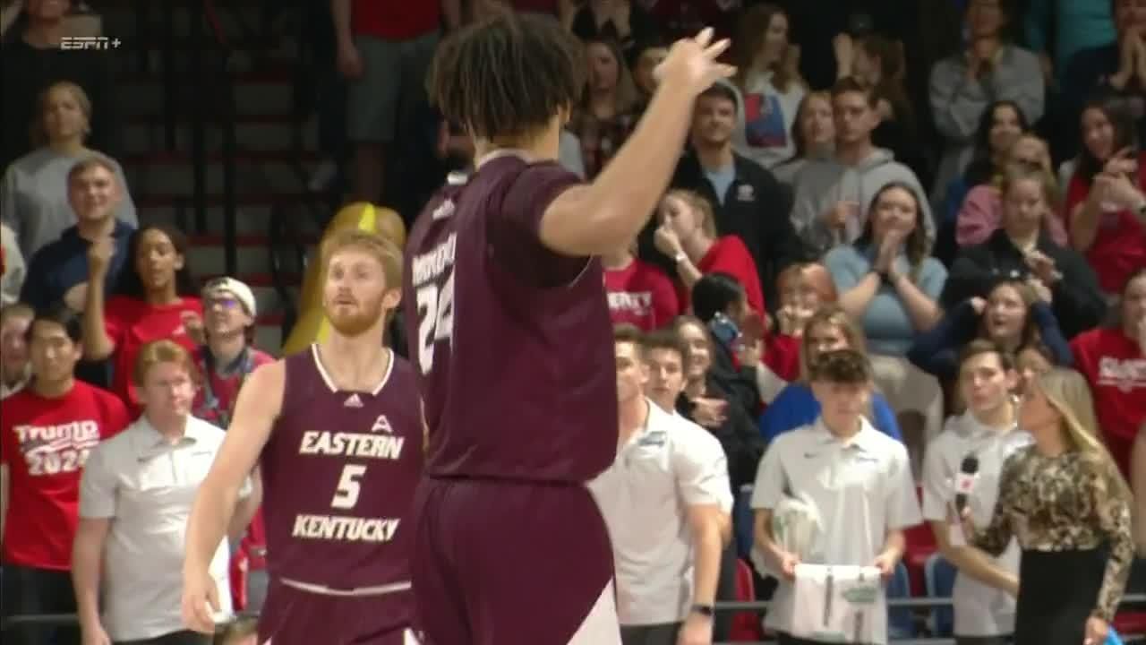 Michael Moreno drills deep 3-pointer vs. Liberty Flames - ESPN Video