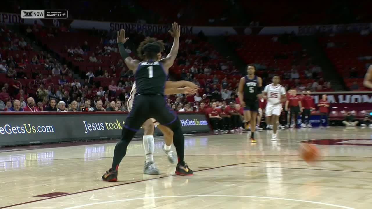 Milos Uzan throws down powerful dunk vs. TCU Horned Frogs - ESPN Video