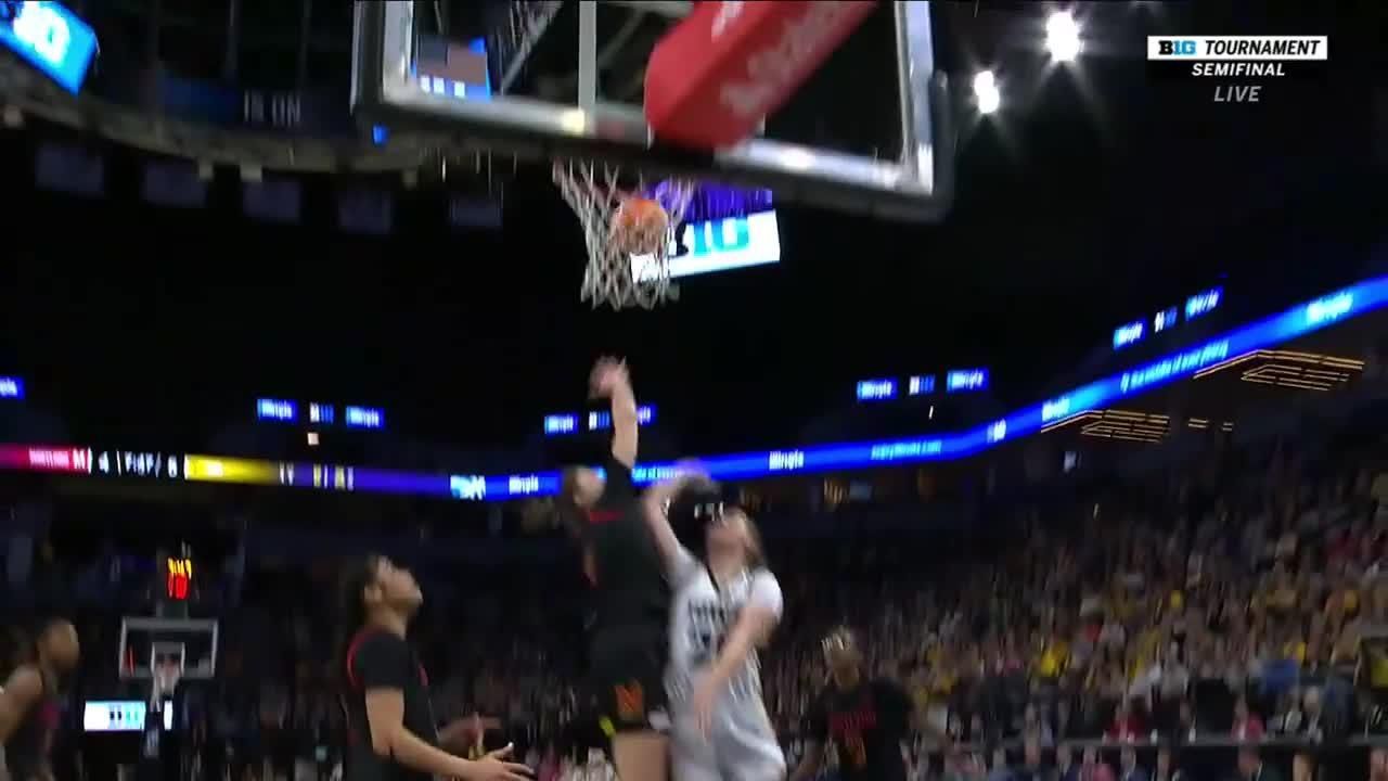 Kate Martin somehow gets the and-1 to fall - ESPN Video