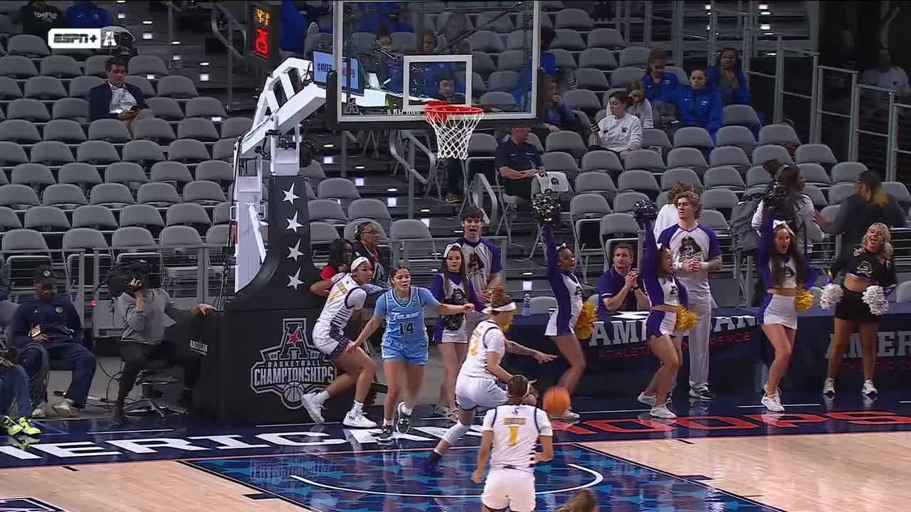 Synia Johnson with the massive stuff at the rim - ESPN Video