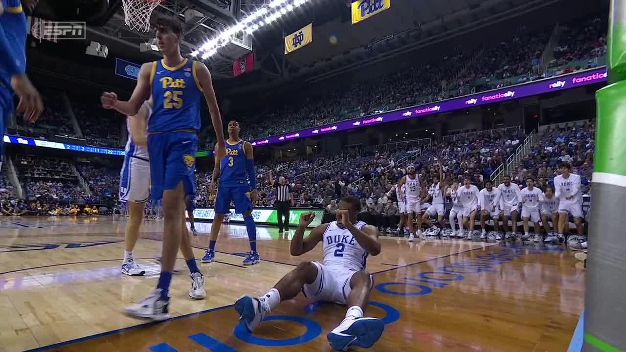 Jaylen Blakes drives in for tough and-1 in Duke's win over Pitt - ESPN ...