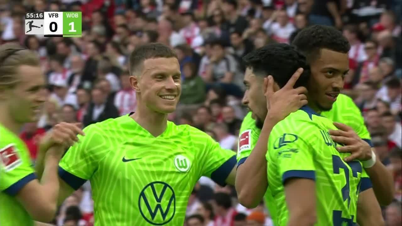 Omar Marmoush goal 56th minute VfB Stuttgart 0-1 VfL Wolfsburg - ESPN Video