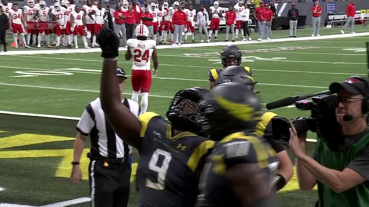 Jacques Patrick punches in TD for the Brahmas before the half - ESPN Video