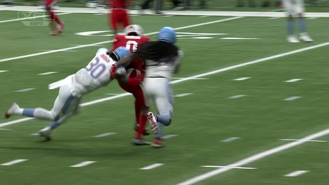 Josh Hammond makes spinning TD catch for Defenders - ESPN Video