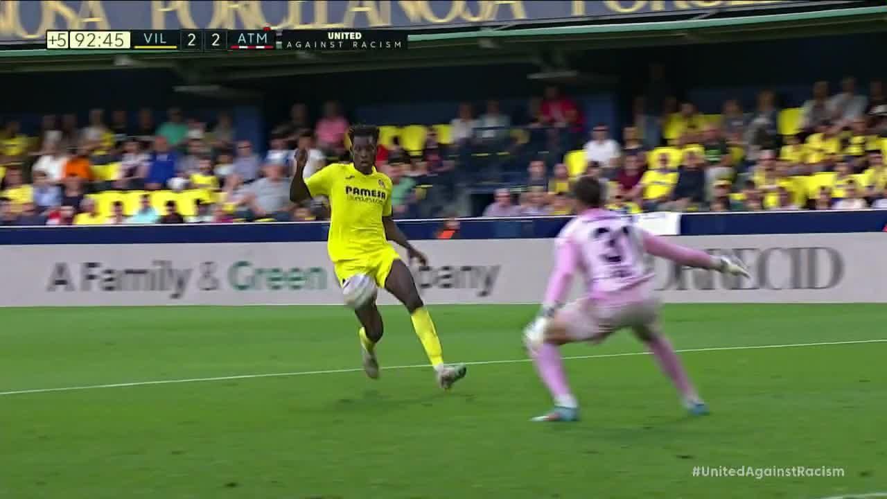 Jorge Pascual Medina goal 92nd minute Villarreal 2-2 Atletico Madrid ...