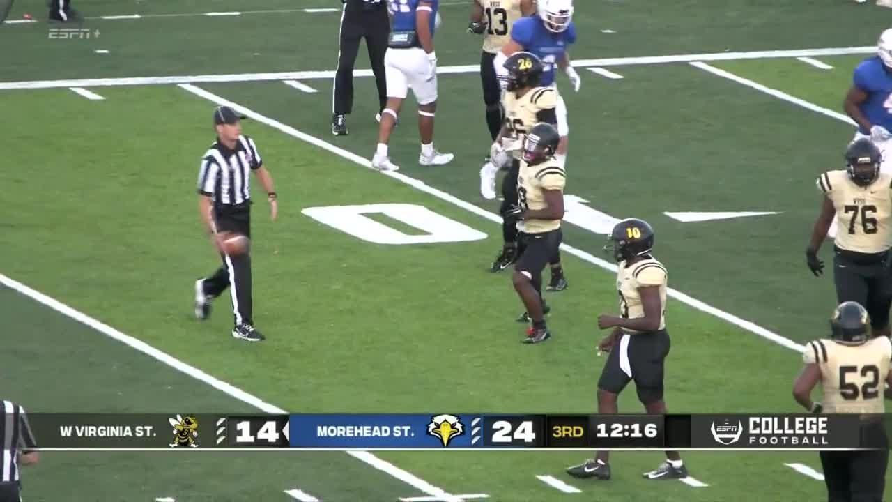 Donovan Riddick throws 9-yard TD vs. Morehead State Eagles - ESPN Video