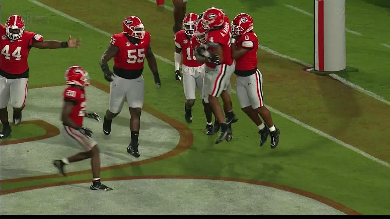 Touchdown! Kyron Jones scores vs. UT Martin Skyhawks - ESPN Video