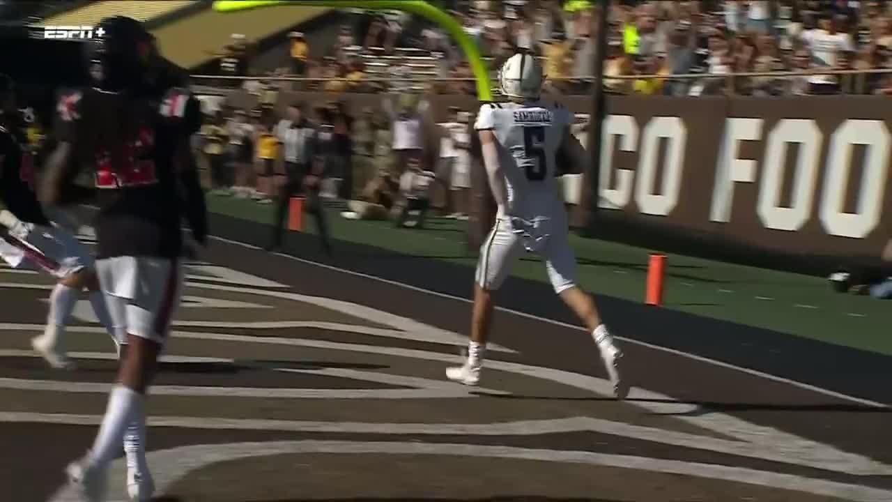 Treyson Bourguet throws 18-yard touchdown vs. Ball State - ESPN Video