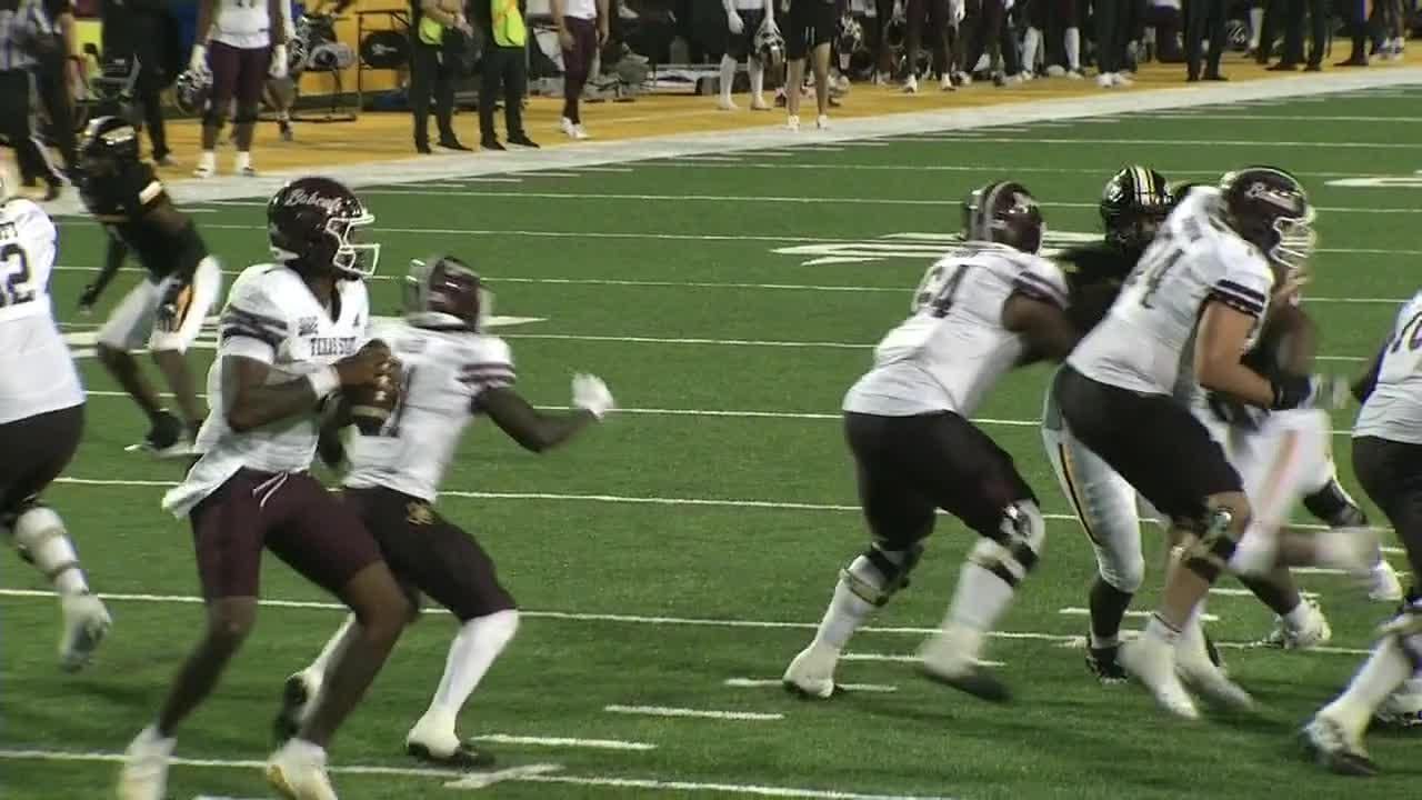 Quentin Bivens with a Sack Texas State Bobcats - ESPN Video