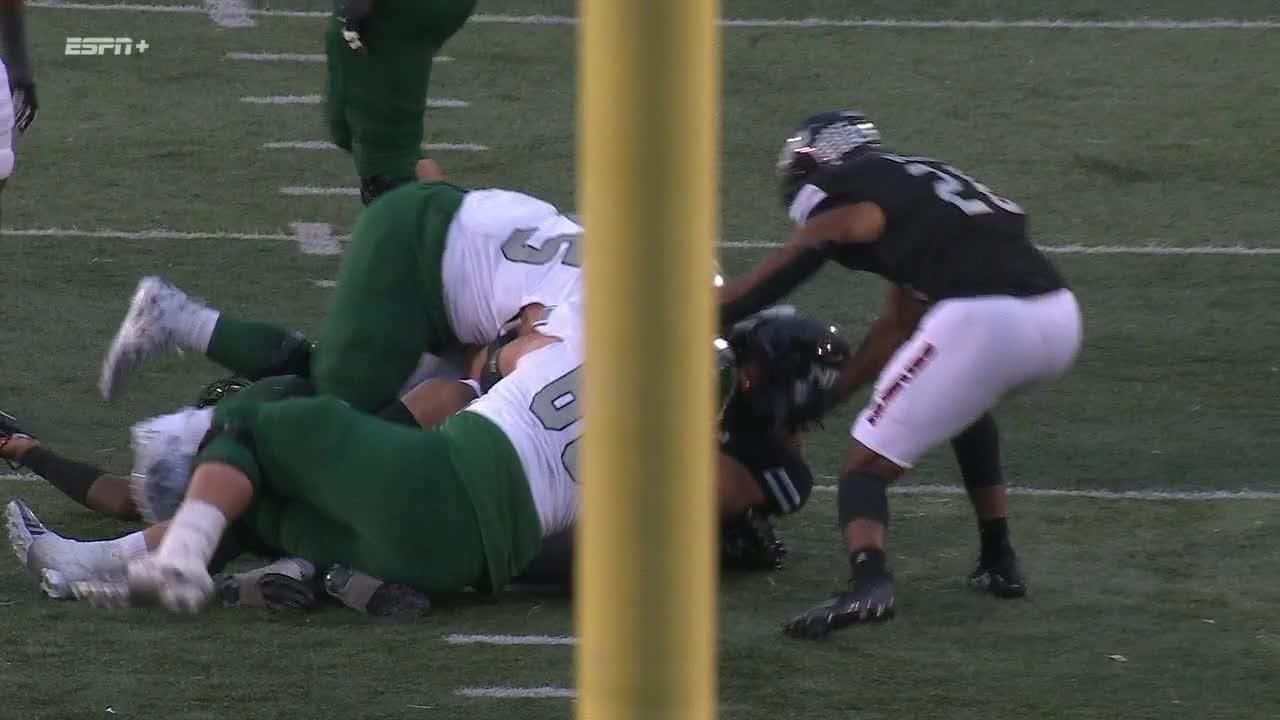 Devonte O'malley gets the INT vs. Eastern Michigan - ESPN Video