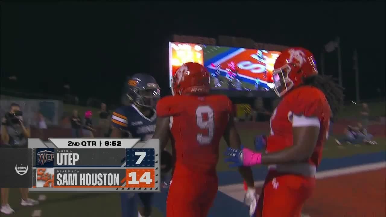 John Gentry scores his second TD for Sam Houston - ESPN Video