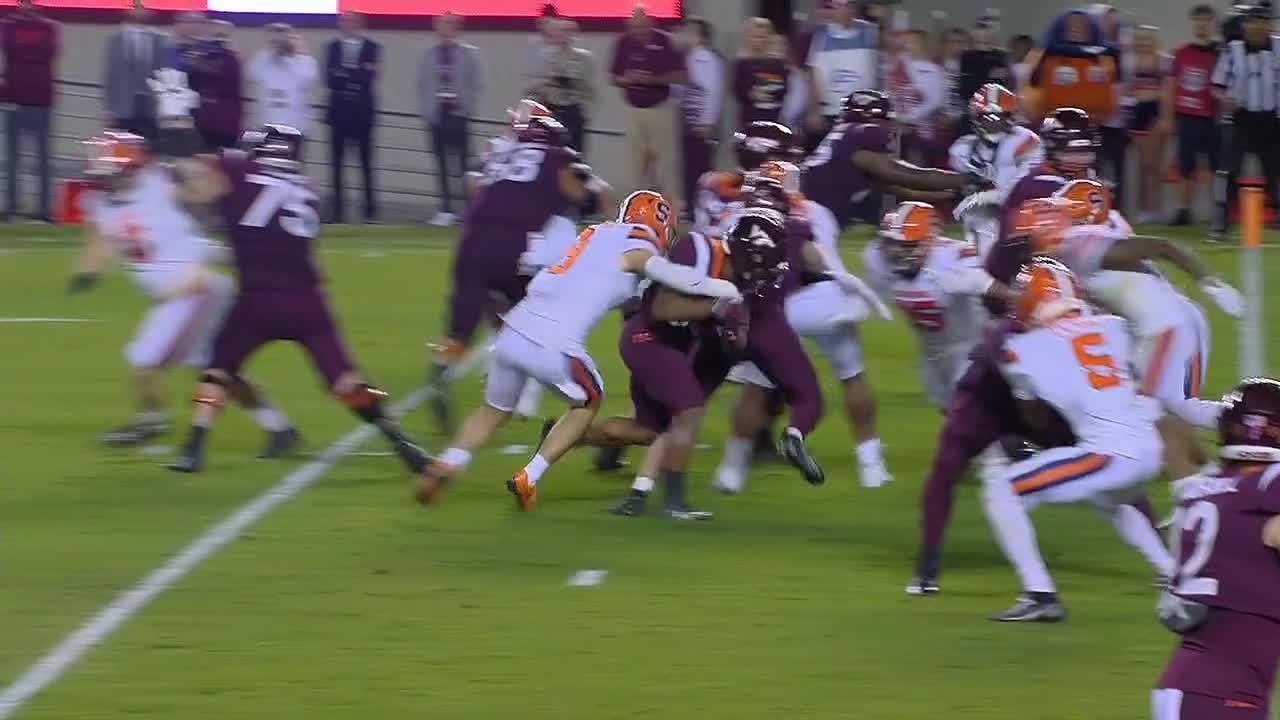 Bhayshul Tuten powers into end zone for Virginia Tech TD - ESPN Video