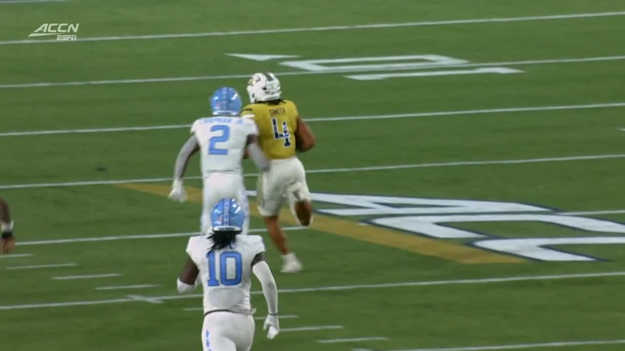 Touchdown! Dontae Smith scores vs. North Carolina - ESPN Video