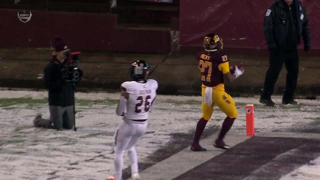Sam Hicks scores 16-yard rushing TD - ESPN Video