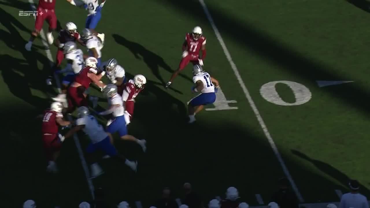 Tra Fluellen makes timely interception vs. New Mexico State - ESPN Video