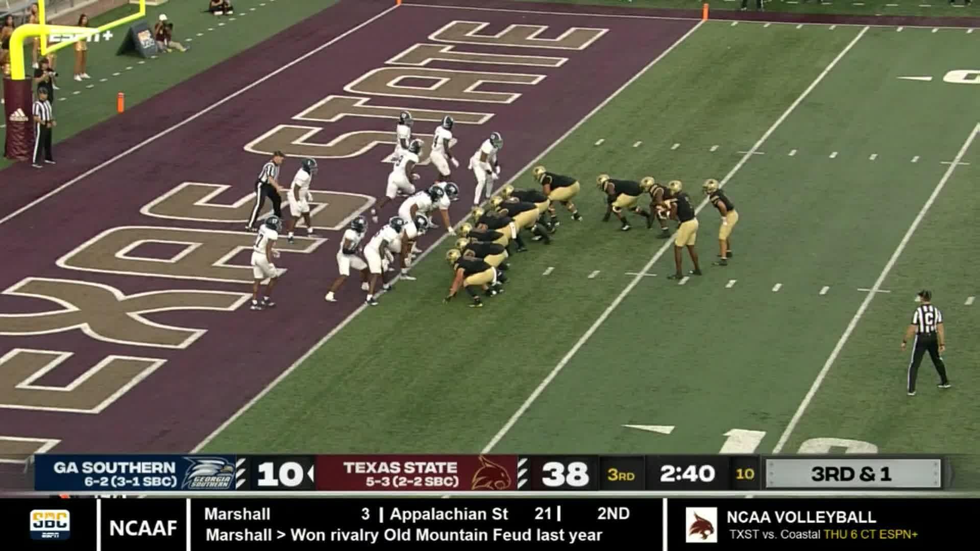 End Zone Donerio Davenport Scores 1 Yard Rushing Touchdown Espn Video