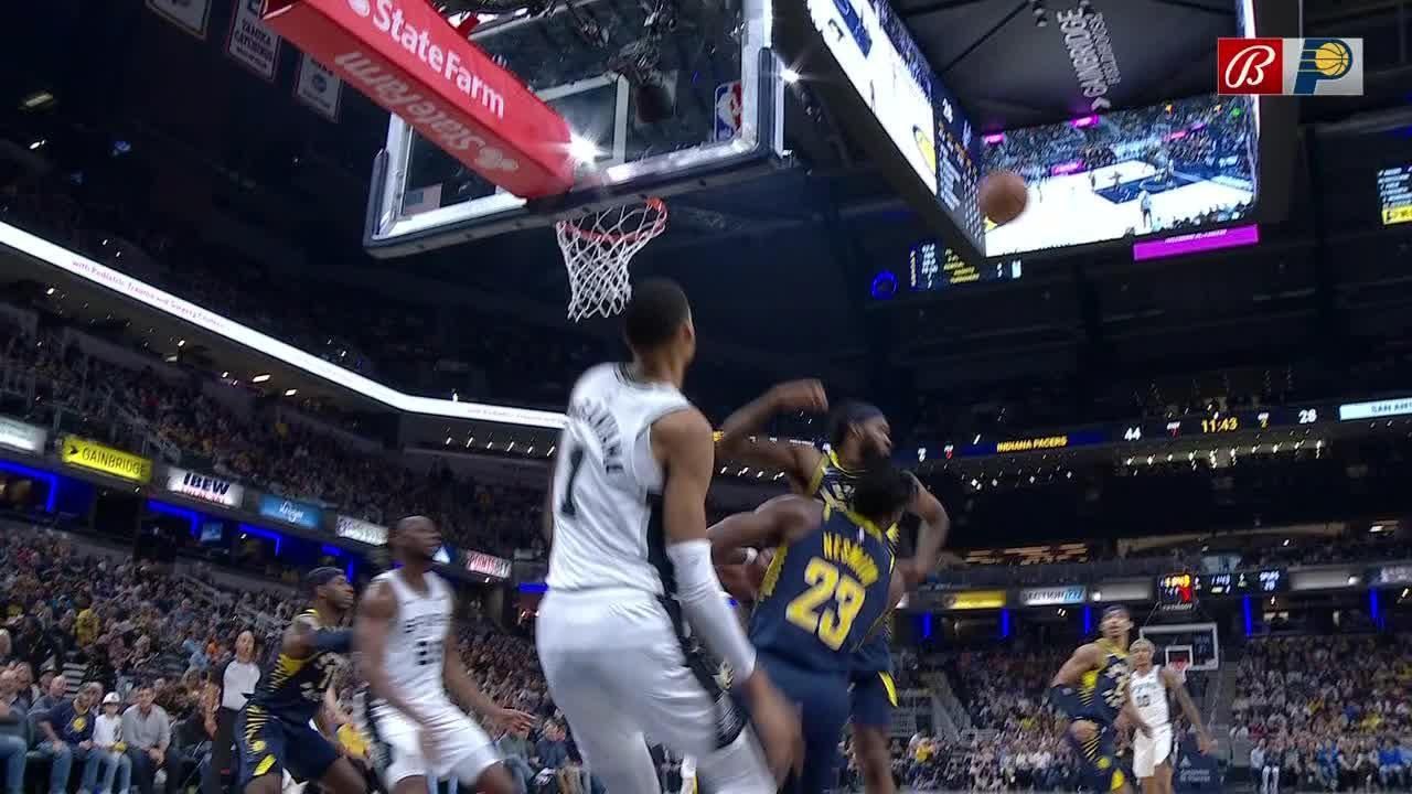 Isaiah Jackson denies San Antonio Spurs with block - ESPN Video