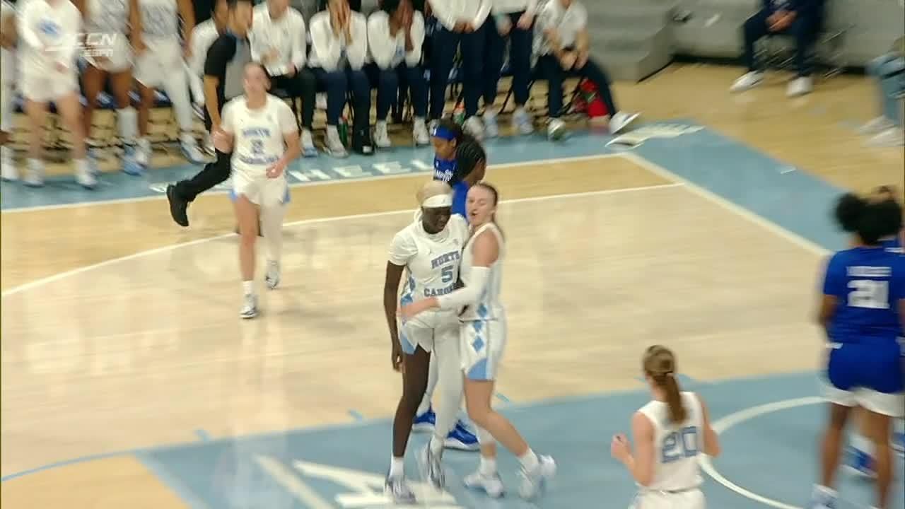 Maria Gakdeng finishes through contact - ESPN Video