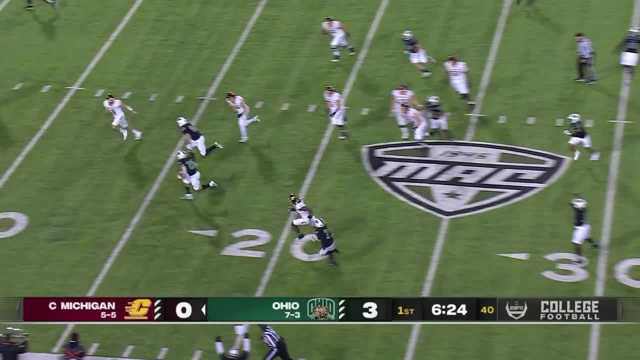 Shane Bonner picks off Central Michigan - ESPN Video