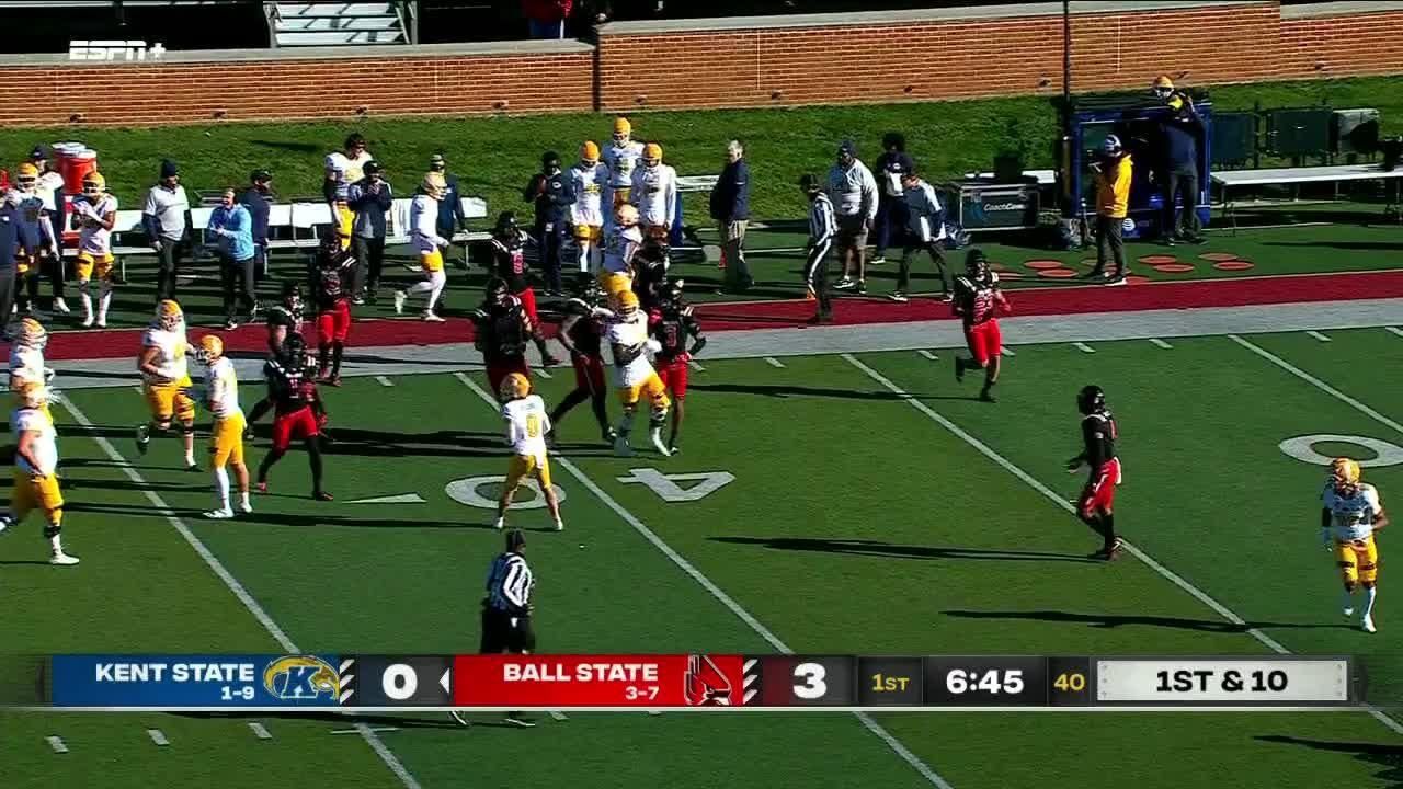 Jaylen Thomas powers past defense for 17-yard rush - ESPN Video