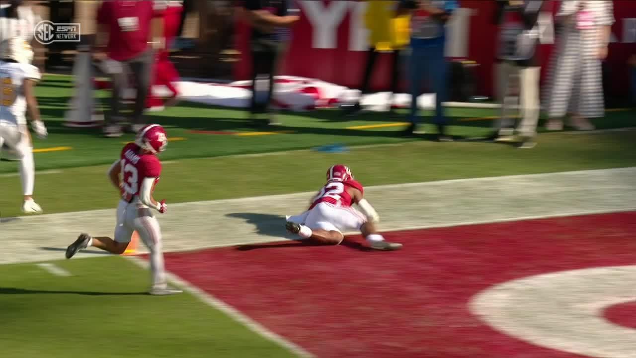 Justice Haynes scores 33-yard Alabama TD - ESPN Video