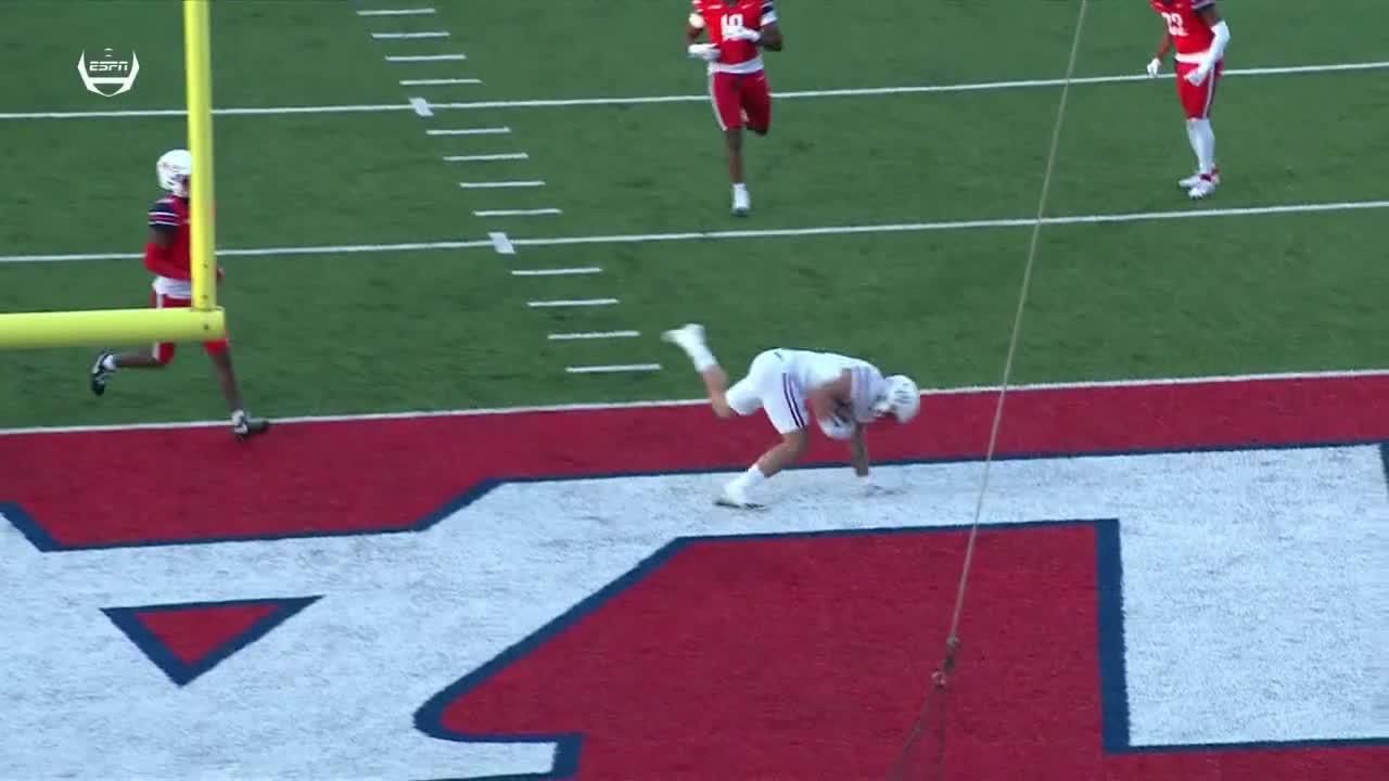 Ahmad Haston airs it out for 30-yard touchdown pass - ESPN Video