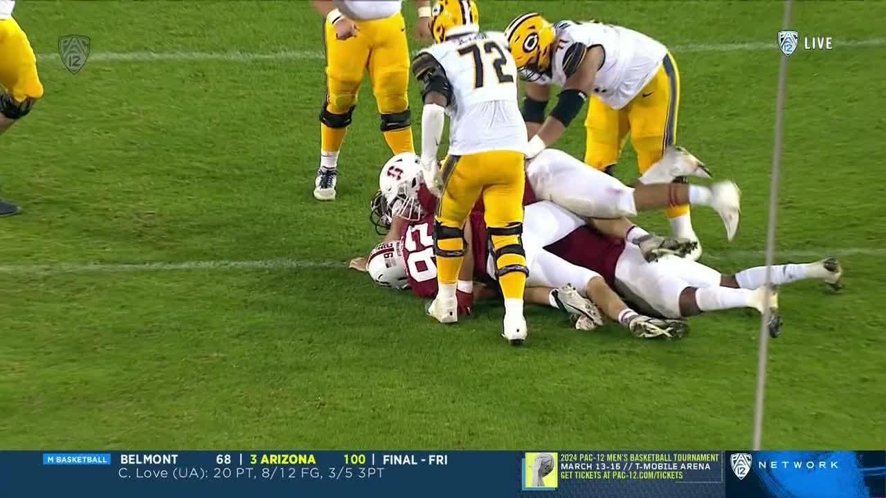 Gaethan Bernadel makes timely sack vs. California - ESPN Video