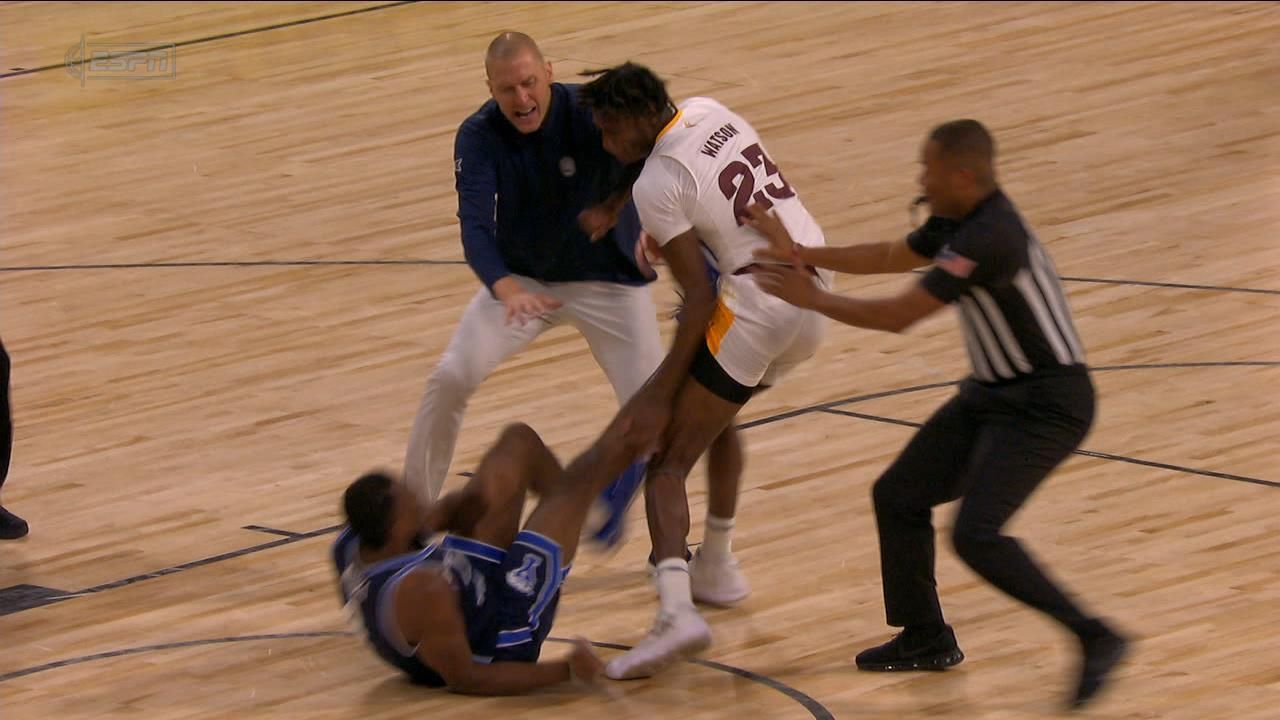 BYU's 77-49 win over Arizona State at Vegas Showdown marred by late ...