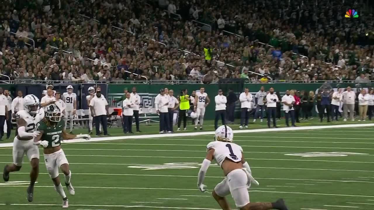 Jaylen Reed gets the interception vs. Michigan State - ESPN Video