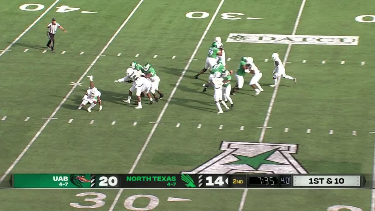 Damon Miller makes timely sack vs. UAB - ESPN Video