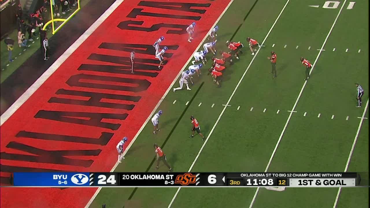 End Zone Ollie Gordon Scores 2 Yard Rushing Rushing Touchdown Espn Video