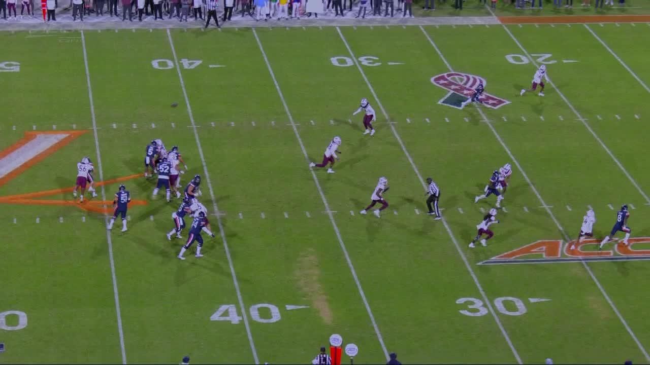 Anthony Colandrea throws 38-yard touchdown pass vs. Virginia Tech ...