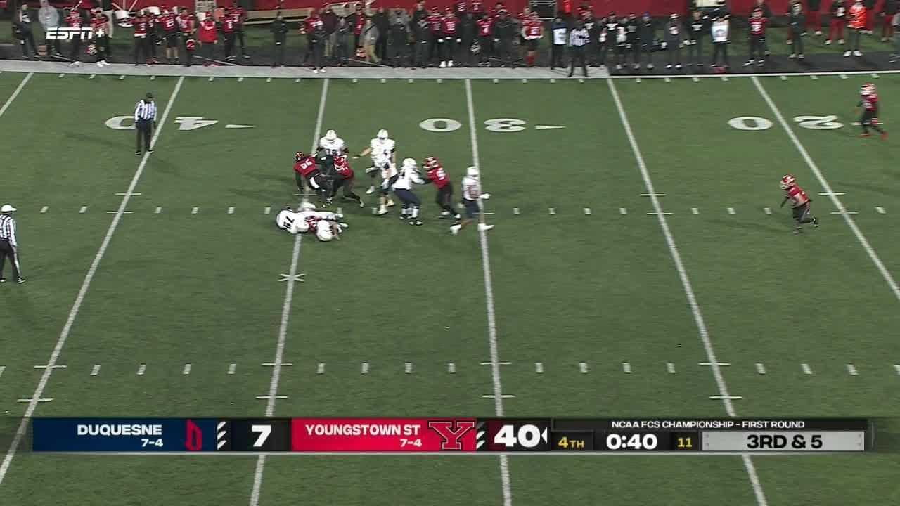 Dawan Martin makes timely sack vs. Youngstown State - ESPN Video