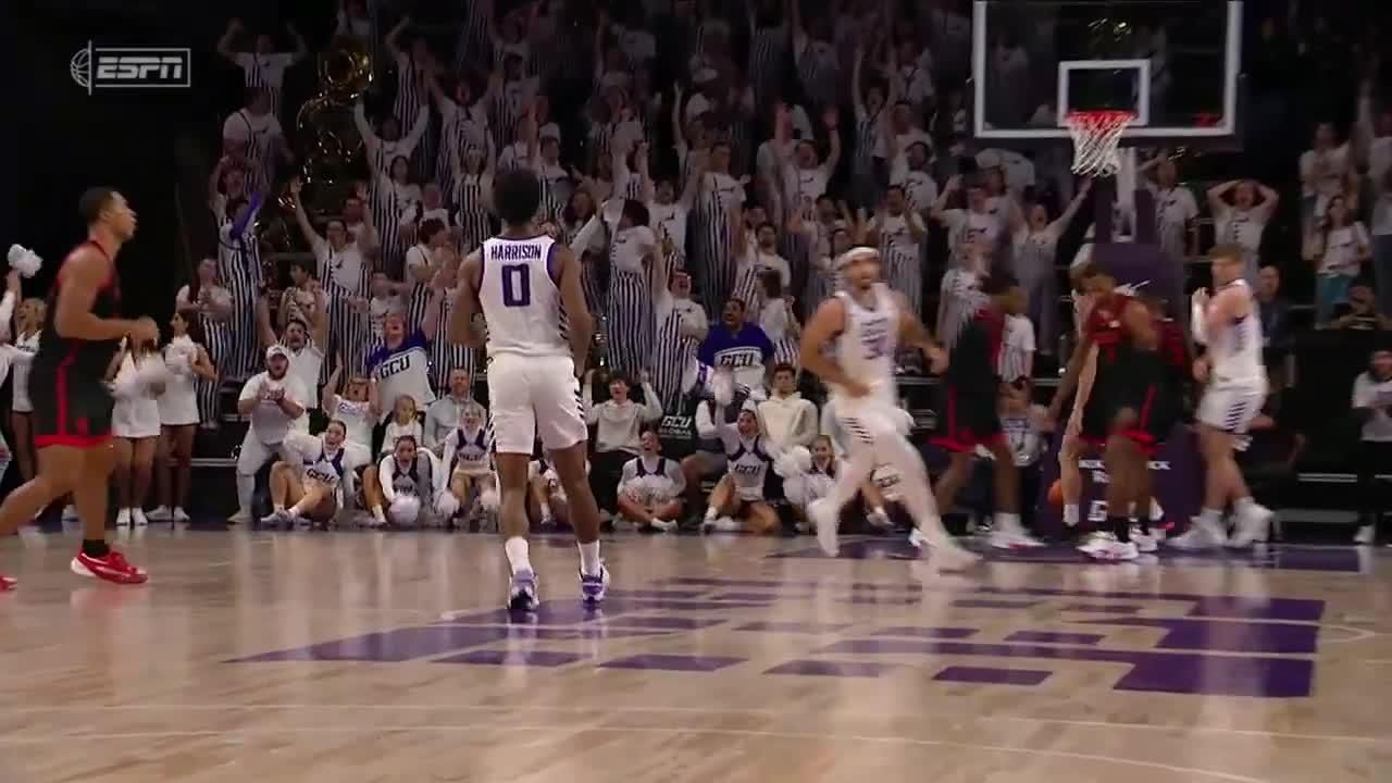 Rayshon Harrison buries 3 against San Diego State Aztecs - ESPN Video