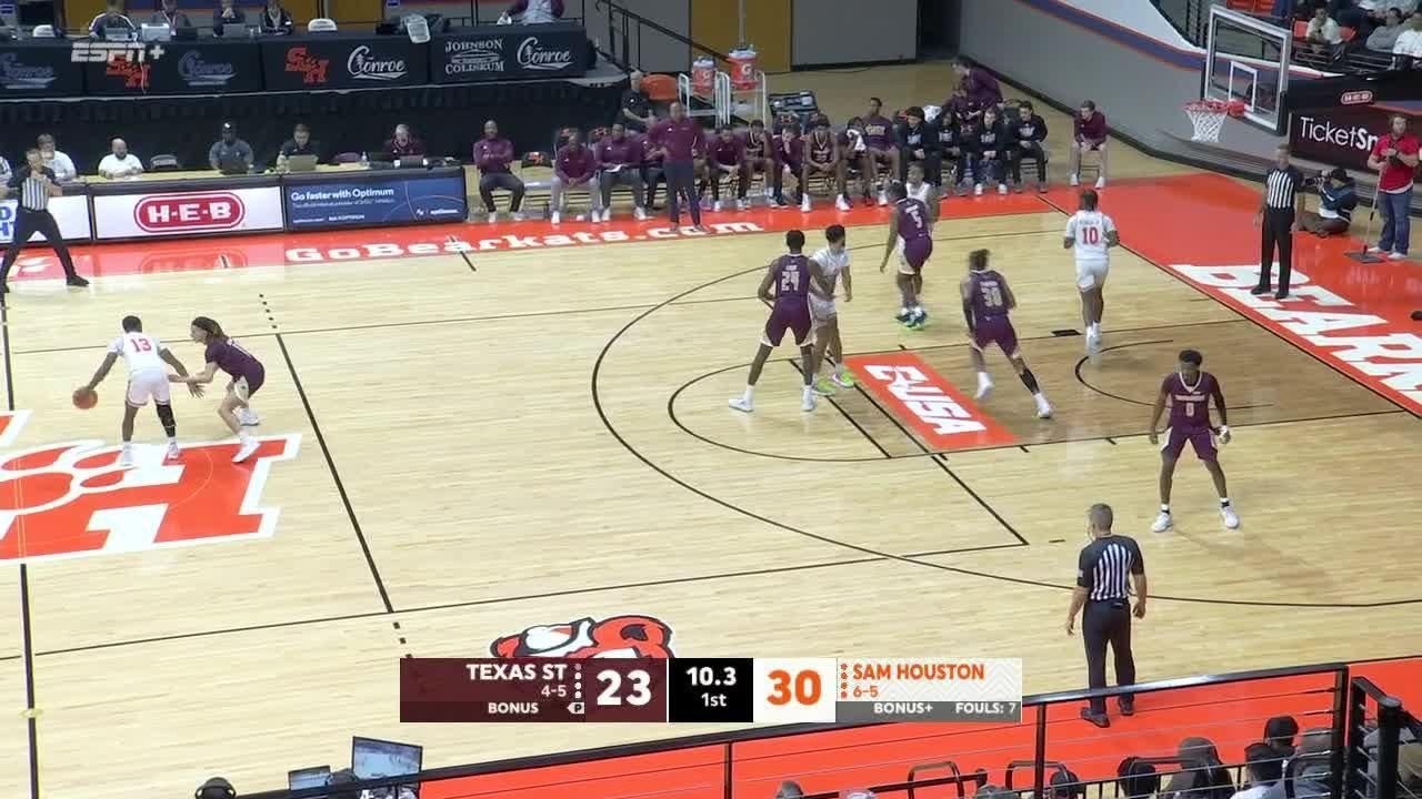 Jaden Ray splashes buzzer-beating 3 for Sam Houston - ESPN Video