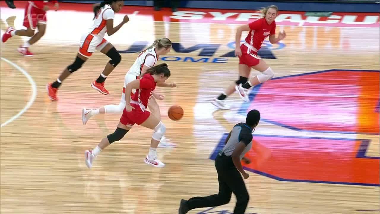 Georgia Woolley makes a great defensive play for the steal - ESPN Video