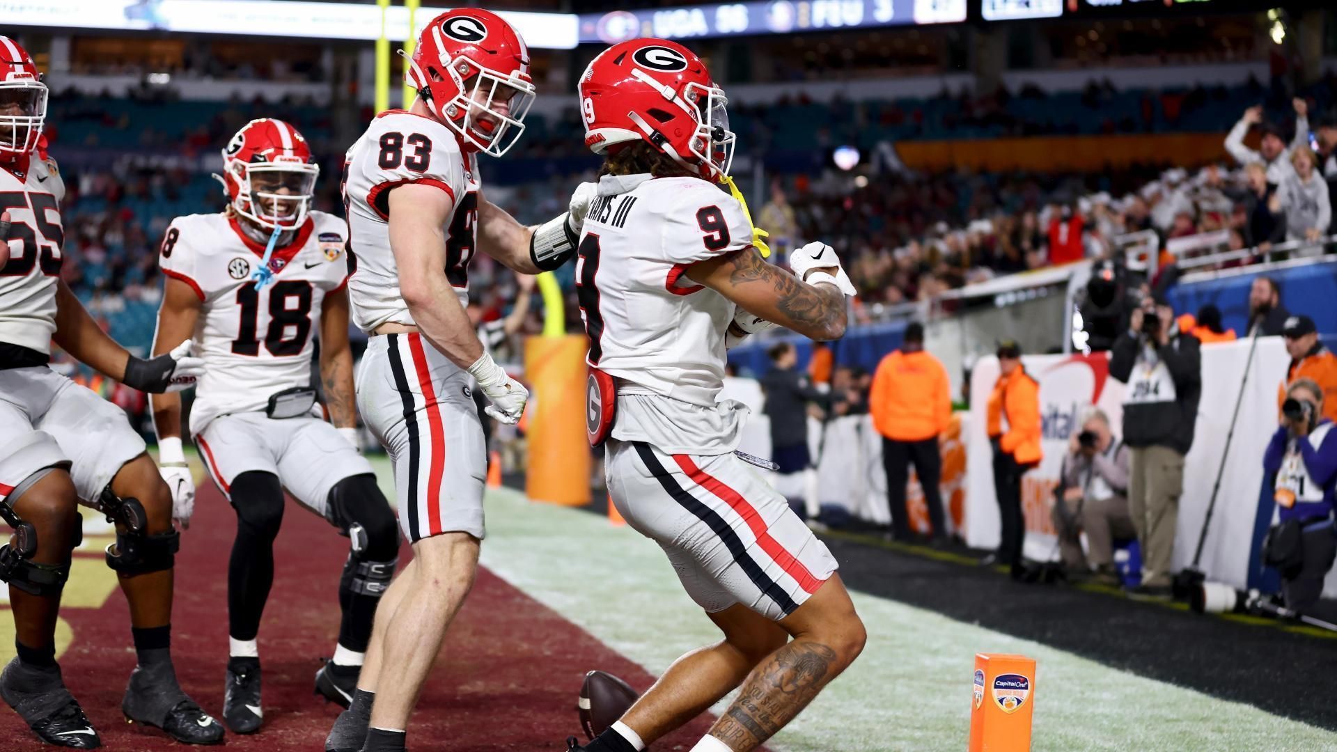 Bulldogs dance their way to 60-point lead after TD - ESPN Video