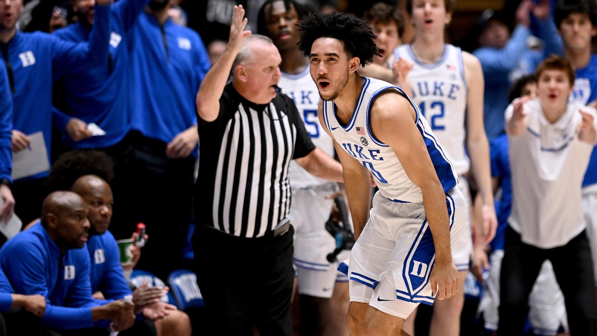 Jared McCain gets Duke crowd going with a 3-pointer - ESPN Video