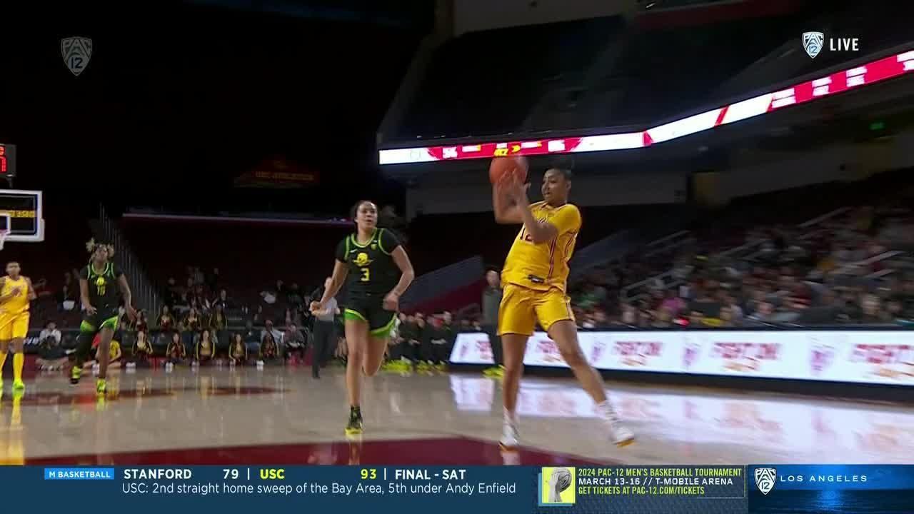 Malia Samuels makes a great defensive play for the steal - ESPN Video