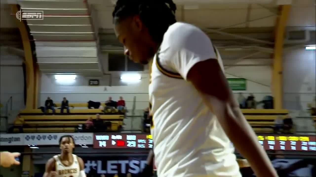 Javonte Brown gets the and-1 to fall - ESPN Video