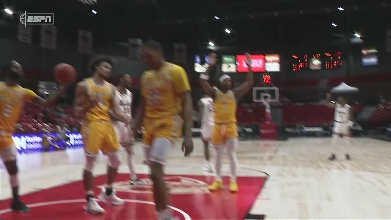 Xavier Amos gets the hoop and the harm - ESPN Video