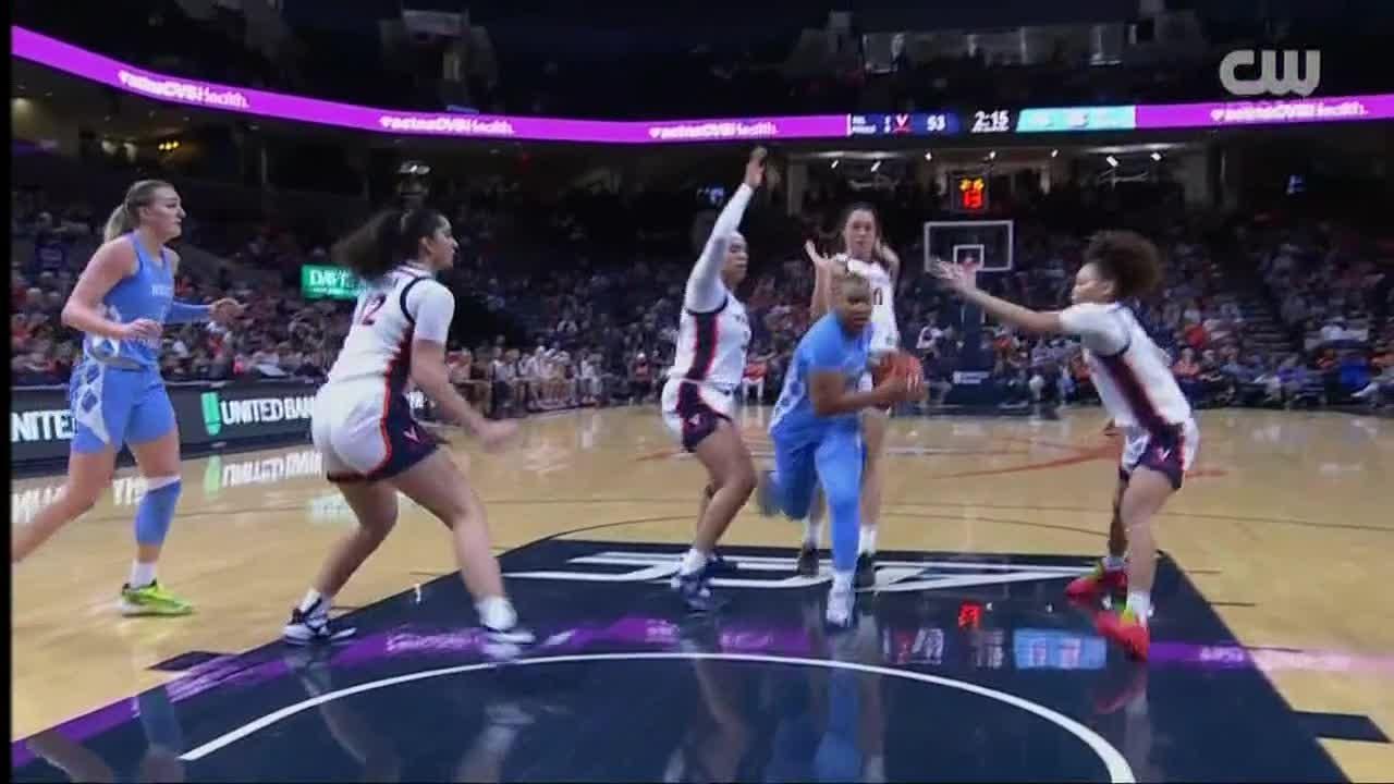 Indya Nivar drains a smooth bucket for UNC - ESPN Video