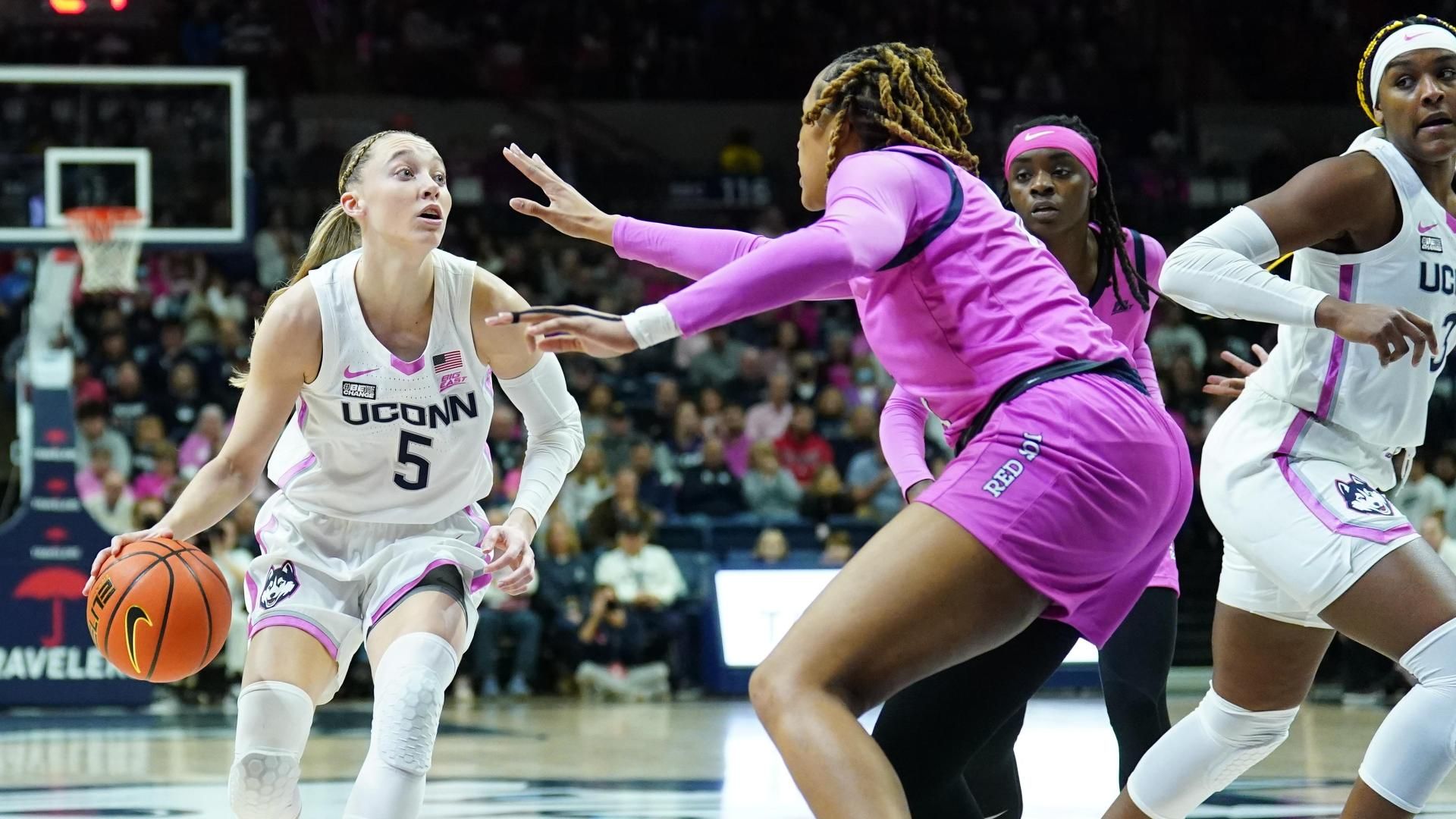 Paige Bueckers gets the block and dime on the other end - ESPN Video