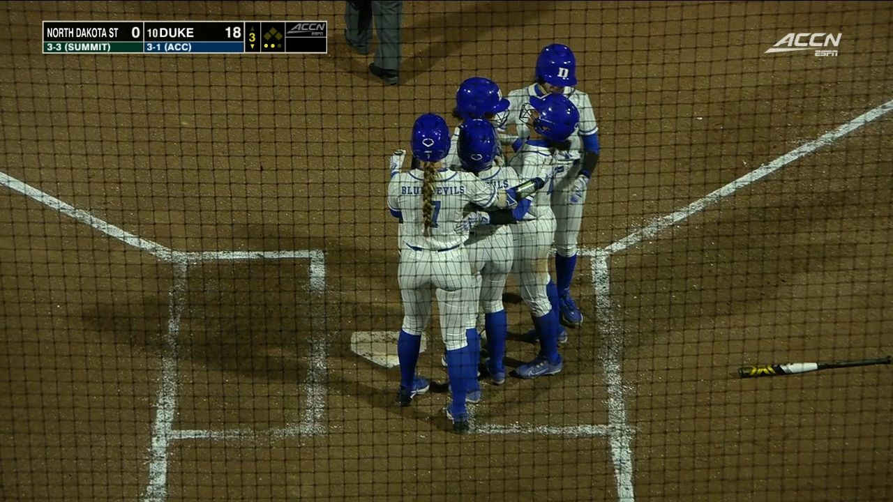 Duke's Ana Gold hits her 2nd grand slam of the game - ESPN Video