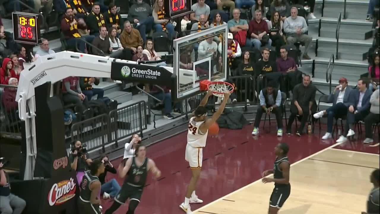 Miles Rubin throws down big jam vs. Saint Joseph's Hawks - ESPN Video