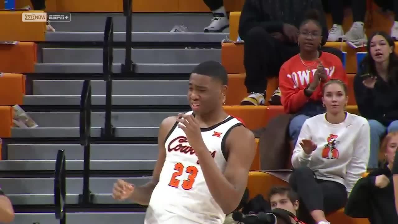 Brandon Garrison fights off defender for and-1 - ESPN Video